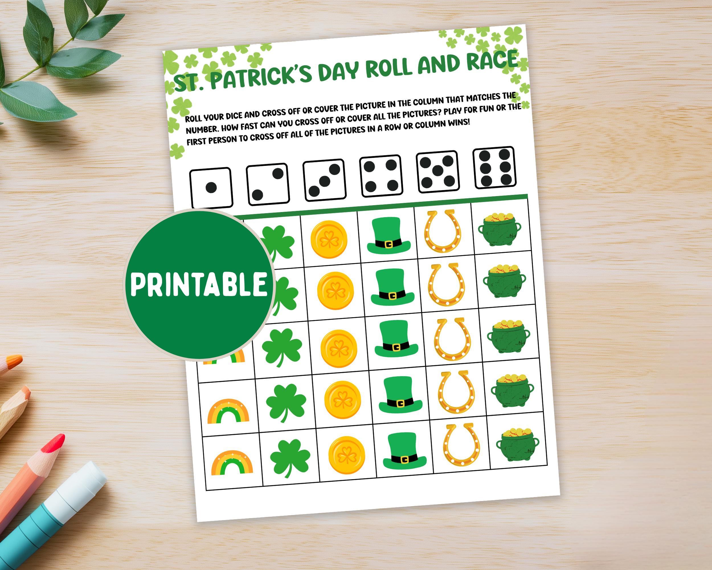 St. Patricks Day Game, Winter Party Game, March Game for Kids ...
