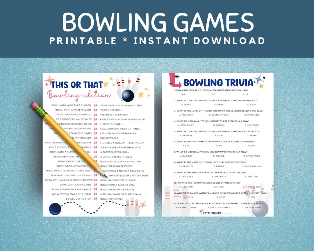 Bowling Party Games, Bowling Birthday Party, Family Bowling Night Game ...