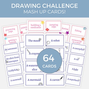 Drawing Prompts for Kids, Drawing Activity, Creative Drawing Ideas ...