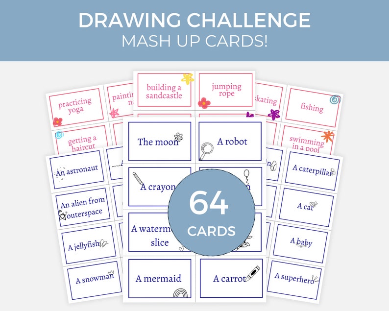 Drawing Prompts for Kids, Drawing Activity, Creative Drawing Ideas ...