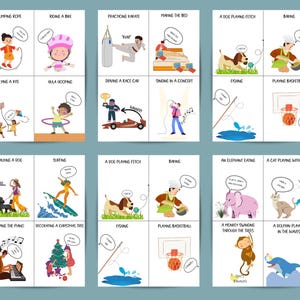 Charades for Kids, Action Charade Games, Movement Game, Boredom Buster ...