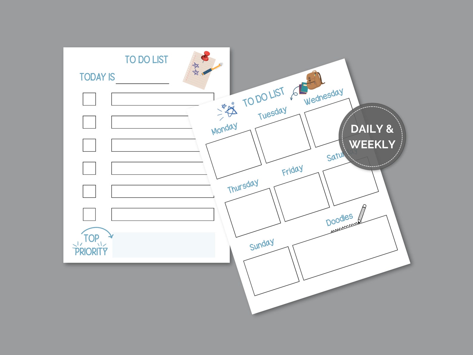 Daily Task Kids Printable, Daily Task Chart for Kids, Printable Daily ...