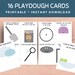Printable Playdough Cards, Table Top Games, Playdough Activity ...