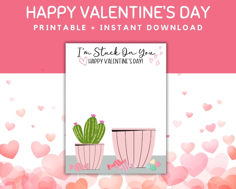 Valentine Handprint Art, Preschool Valentines Craft, Cactus Valentine ...