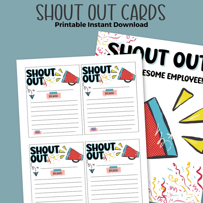 Shout Out Cards - Etsy