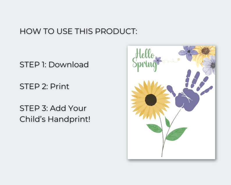 Spring Handprint Art, Flower Handprint Art, Spring Preschool Art ...