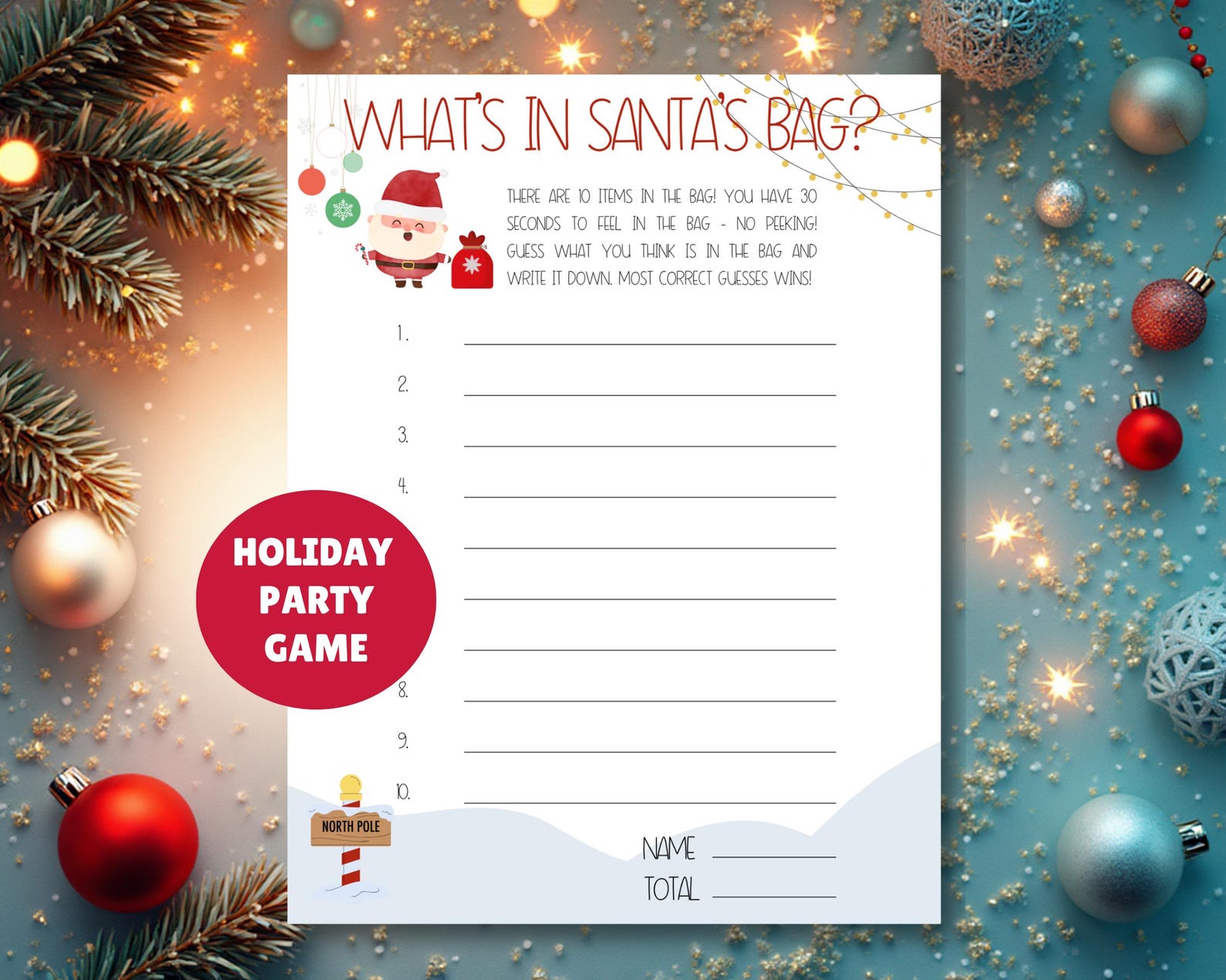 Christmas Whats in the Bag, Holiday Party Game, Work Christmas ...