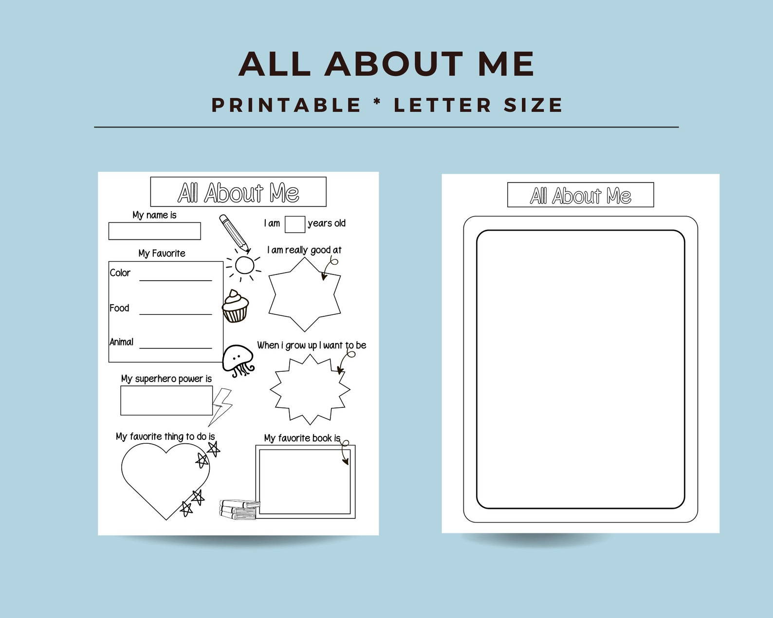 First Day of Kindergarten Handprint Art, Back to School Activity, All ...