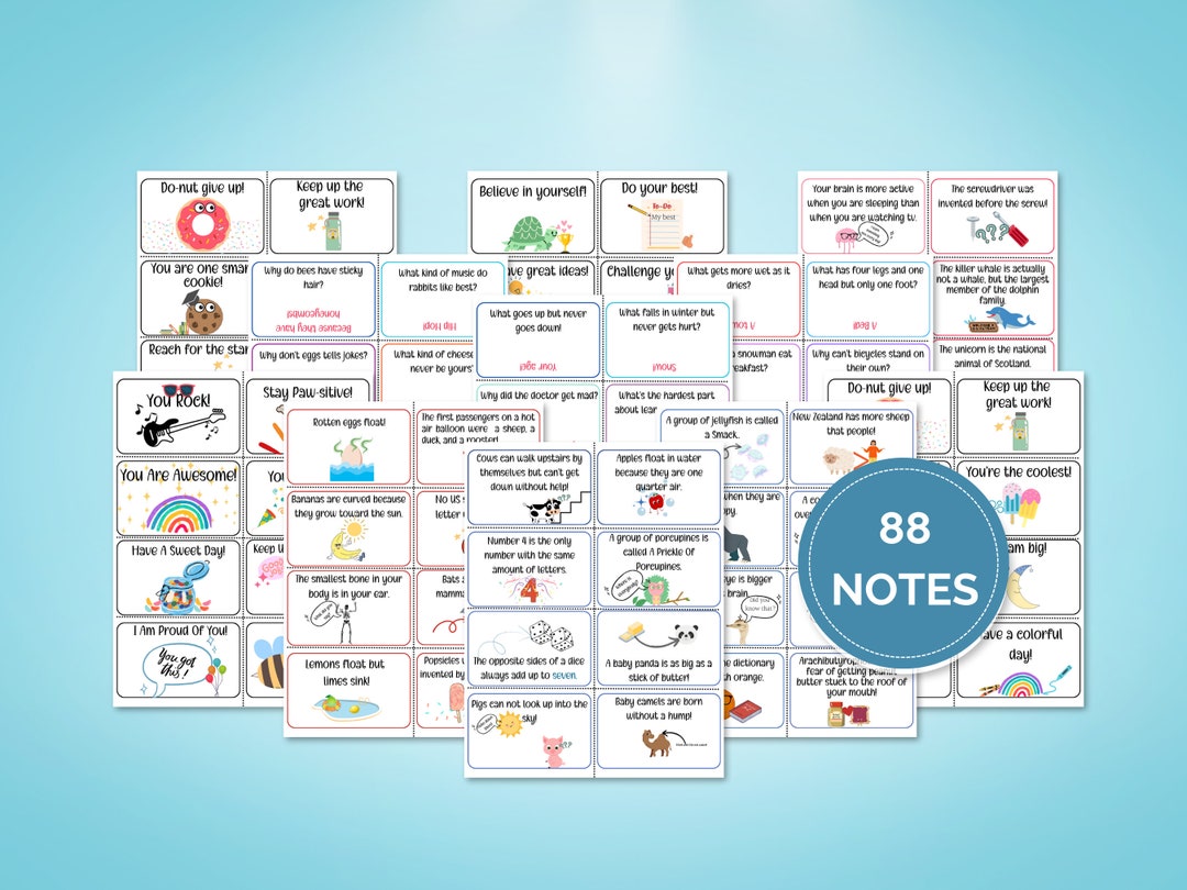 Lunchbox Notes, Lunchbox Jokes, Fun Facts Lunchbox Notes, Fun Lunchtime ...