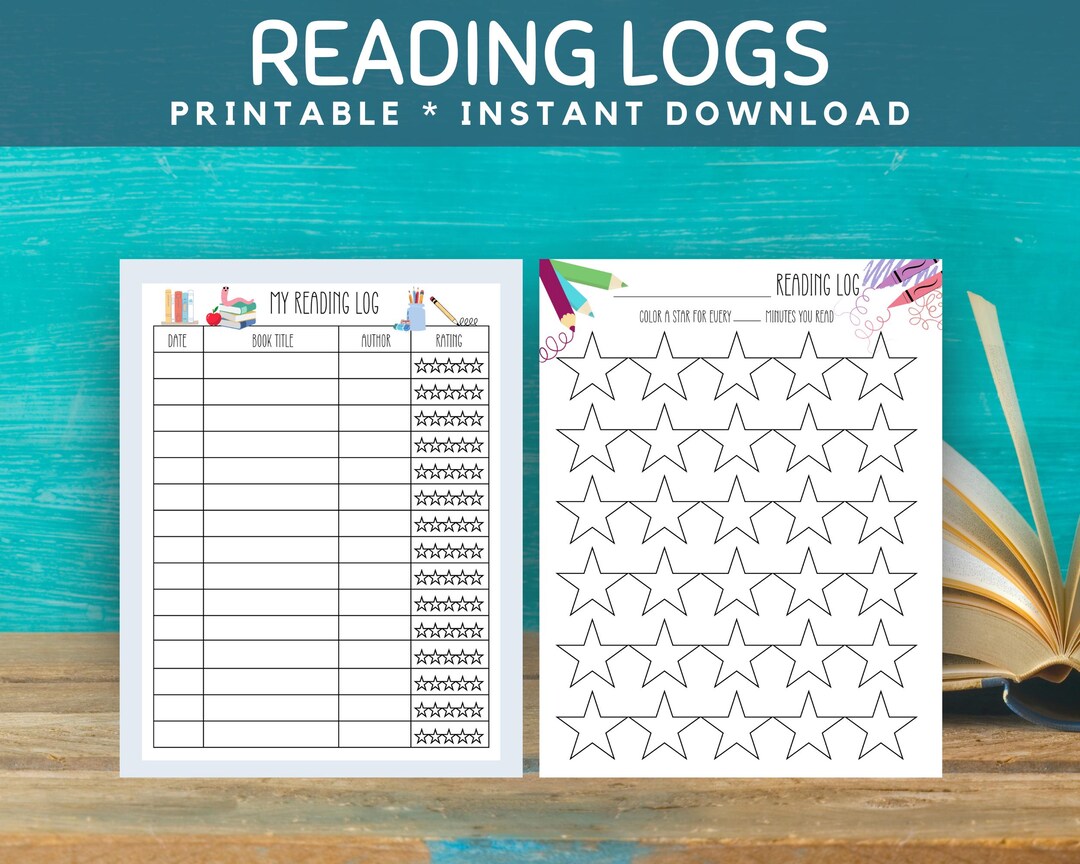 Kids Reading Log Tracker, Printable Book Tracker, Reading Tracker ...