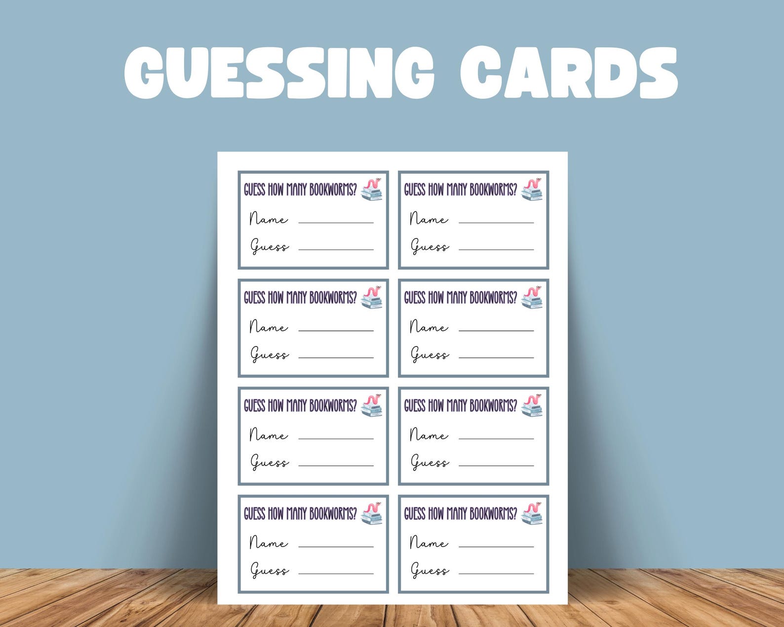Book Party Game, Guess How Many Bookworms, Library Fundraiser, Book ...