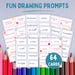 Drawing Prompts for Kids, Drawing Activity, Creative Drawing Ideas ...