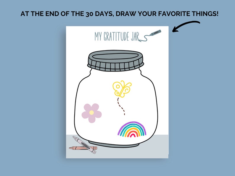 Gratitude Jar Activity Printable, Gratitude Challenge, Kids and Family ...