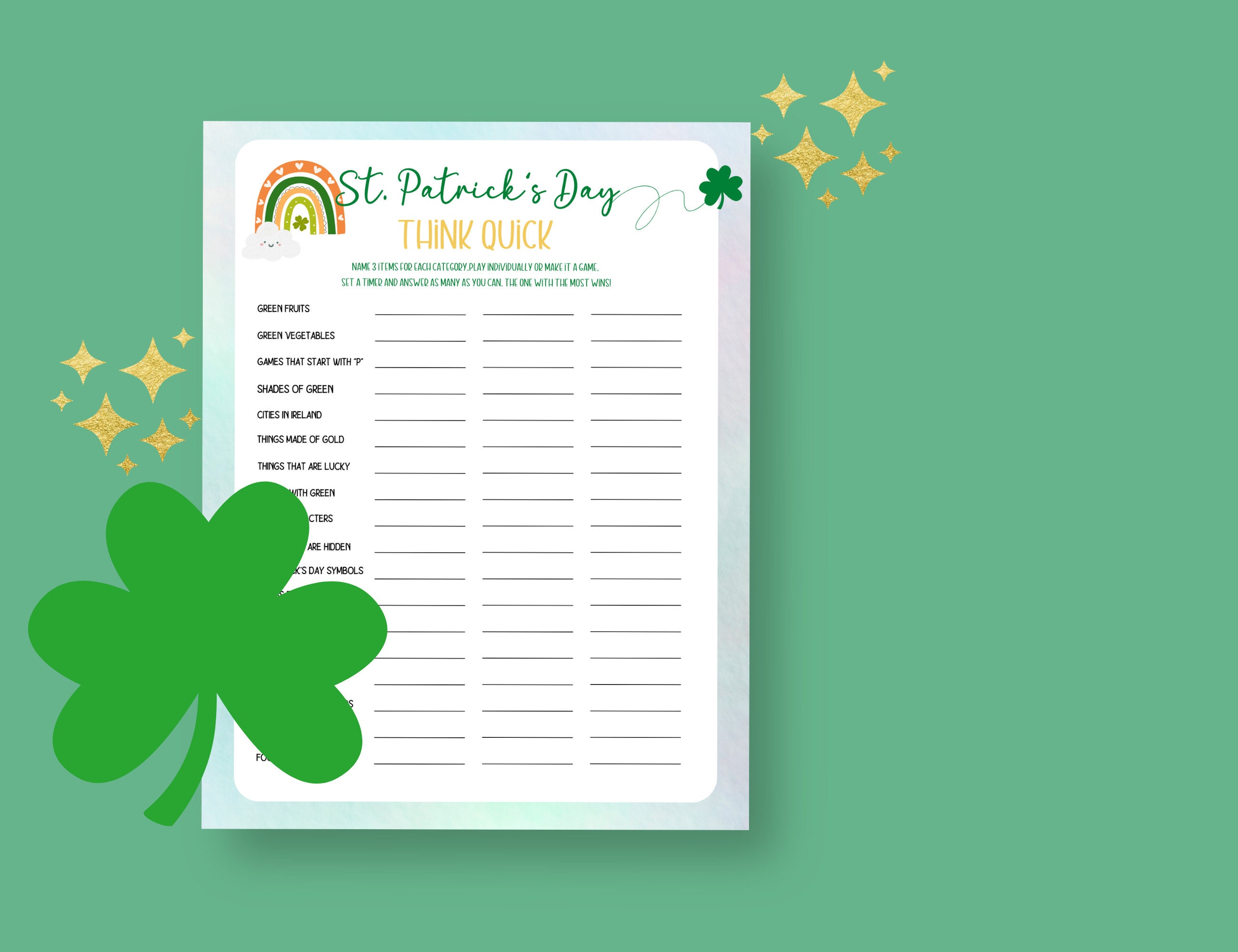 St Patrick's Day Printable Activities, St. Patrick's Day Word Scramble ...