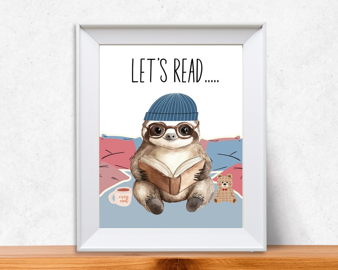 Reading Corner Signs Printable, Book Nook Signs, Reading Posters for ...