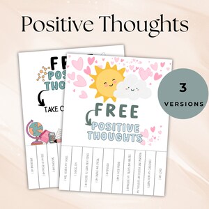 Positive Affirmation Posters for Kids, Positive Thoughts Classroom ...