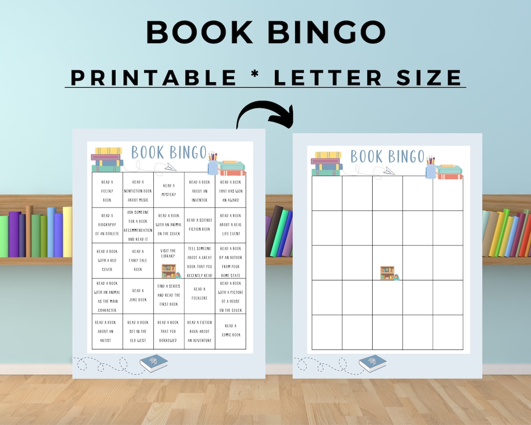 Book Bingo for Kids, Reading Bingo, Reading Challenge, Elementary ...