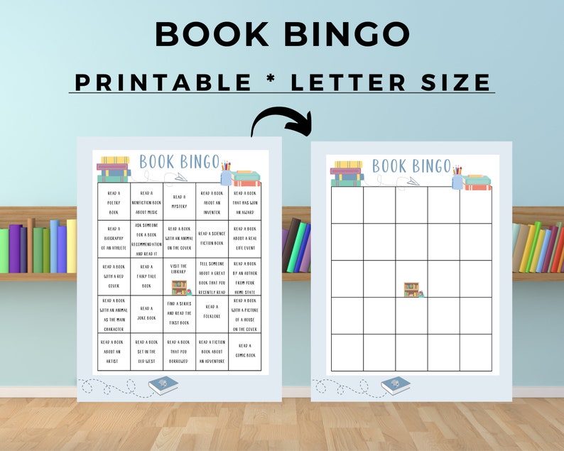 Book Bingo for Kids, Reading Bingo, Reading Challenge, Elementary ...