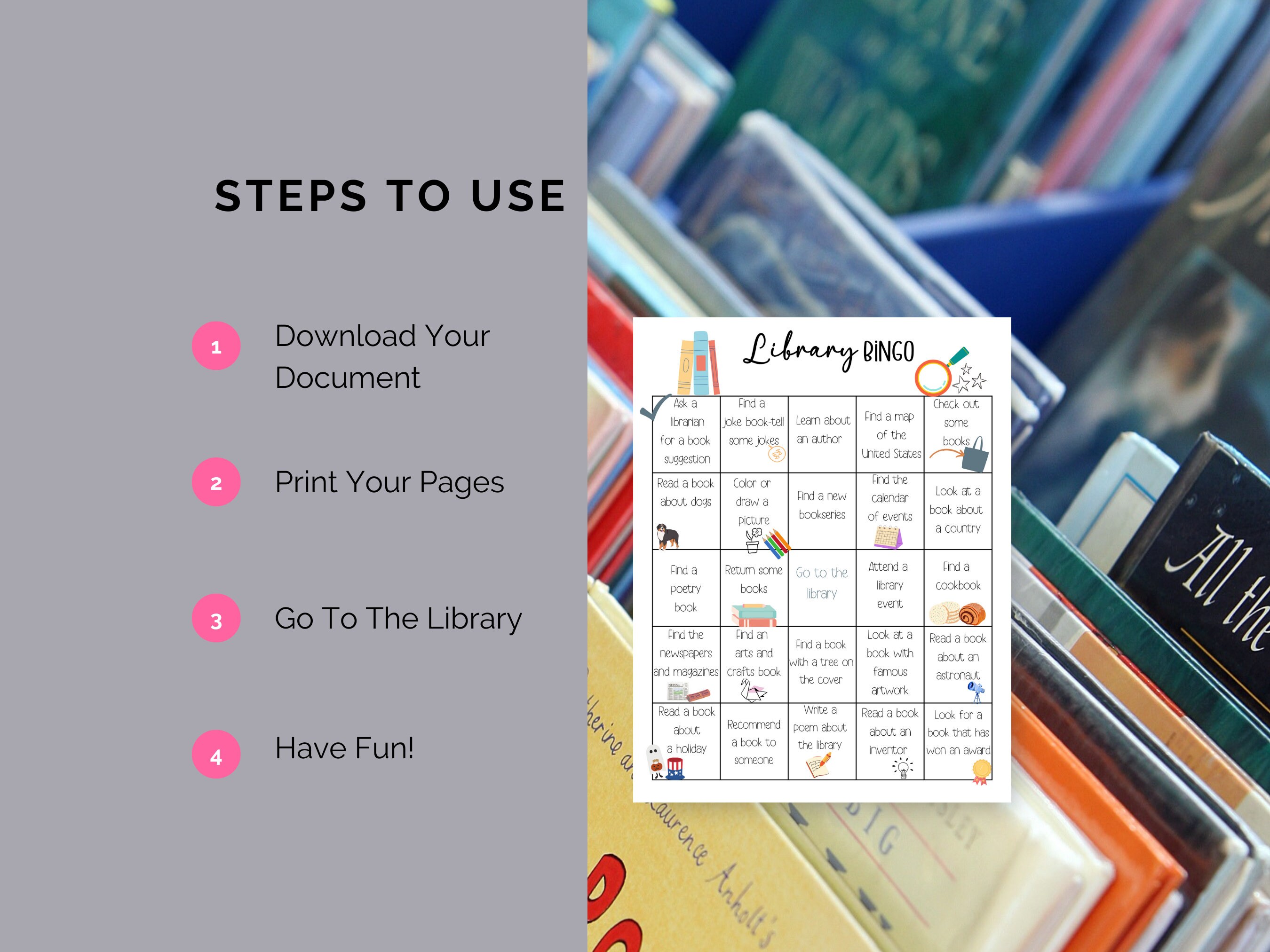 Elementary Library, Library Printables, Library Scavenger Hunt, Library ...