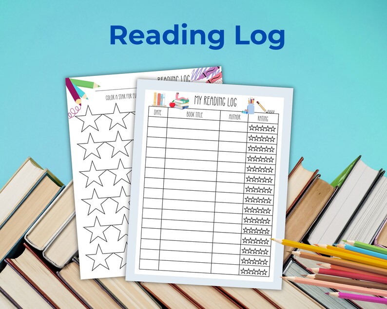 Kids Reading Log Tracker, Printable Book Tracker, Reading Tracker ...