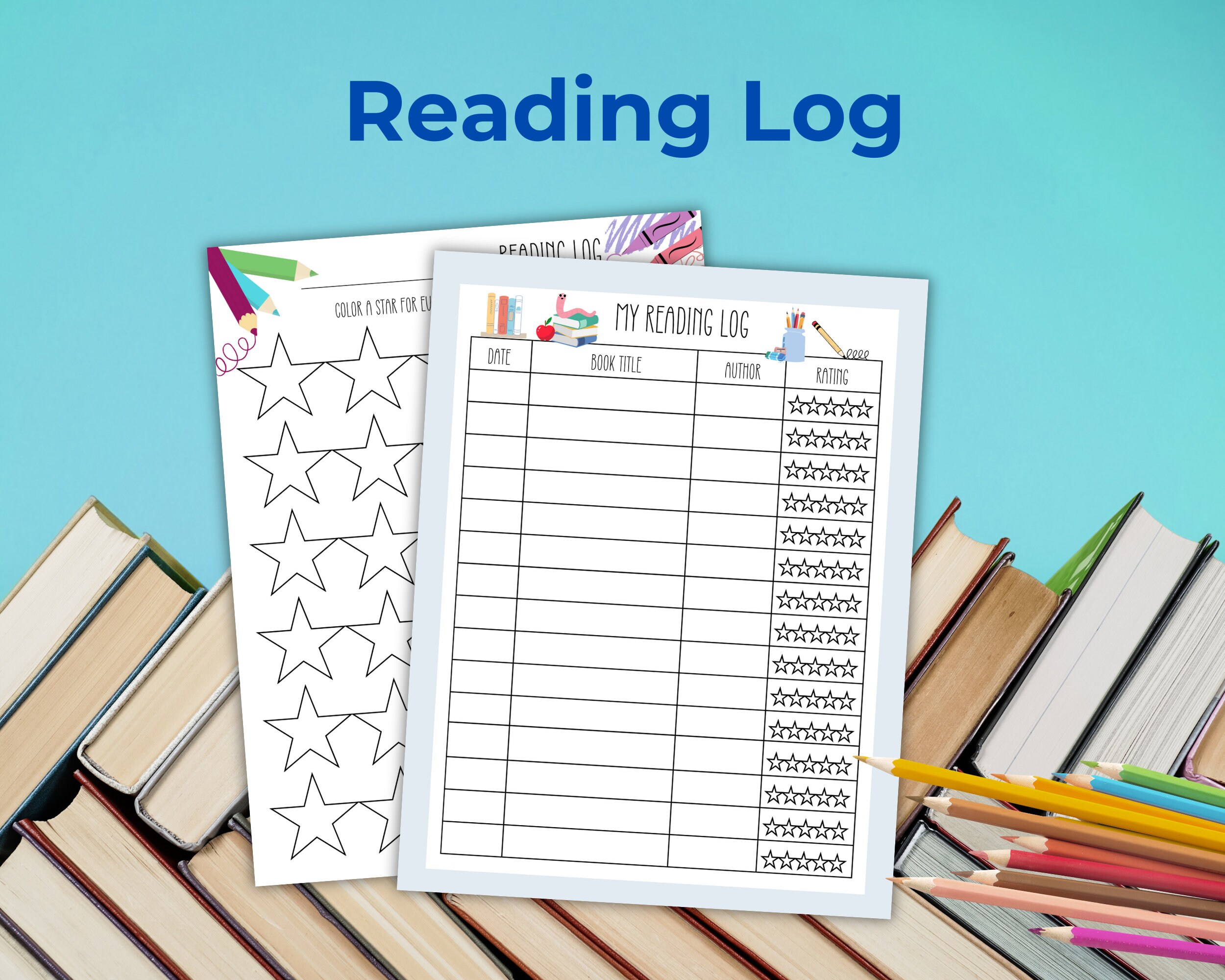 Kids Reading Log Tracker, Printable Book Tracker, Reading Tracker ...