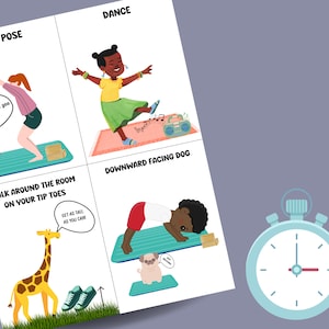 Movement Break Cards, Brain Break Activities, Exercise Cards for Kids ...