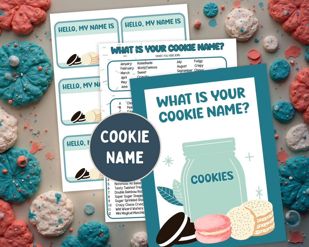 What is Your Cookie Name, Printable Name Generator With Name Tags ...