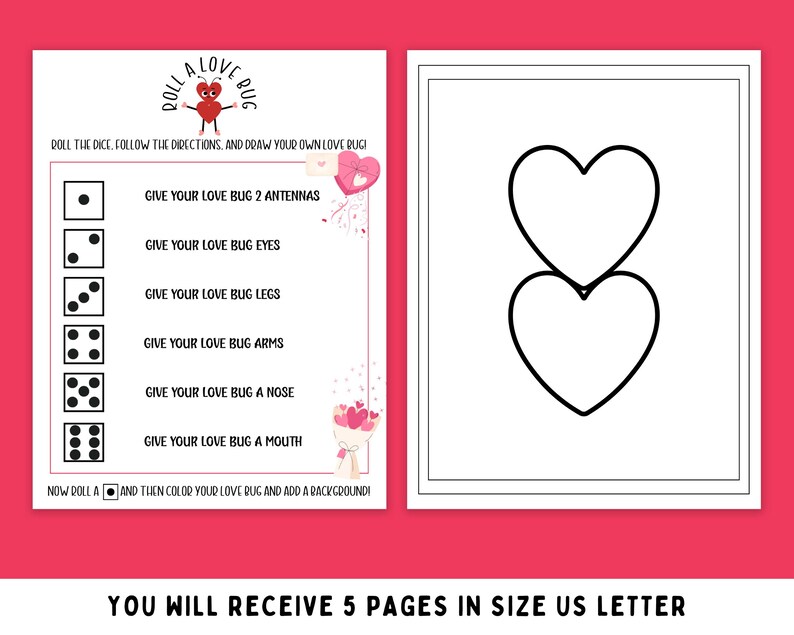 Valentine's Day Games, Roll A Love Bug, Word Scramble (PDF), Classroom ...