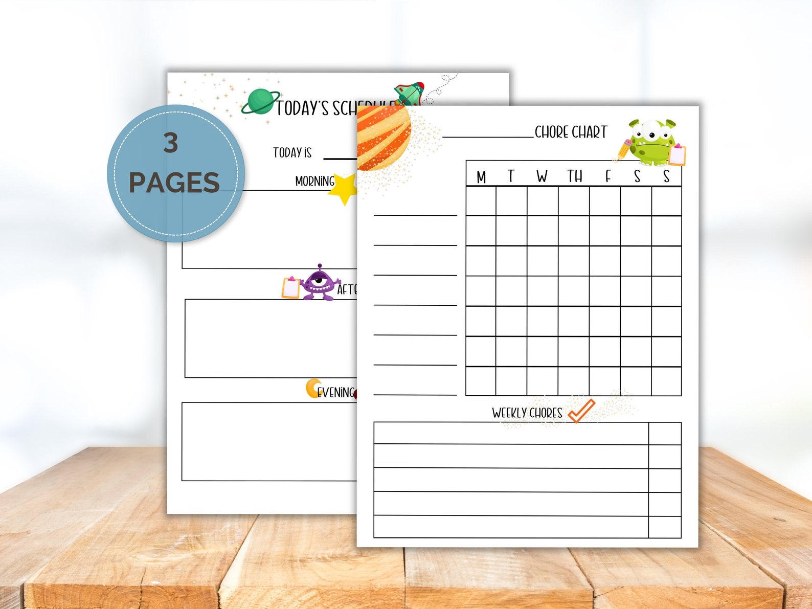 Kids Daily Task Charts, Daily Habit Chart for Kids,printable Daily ...