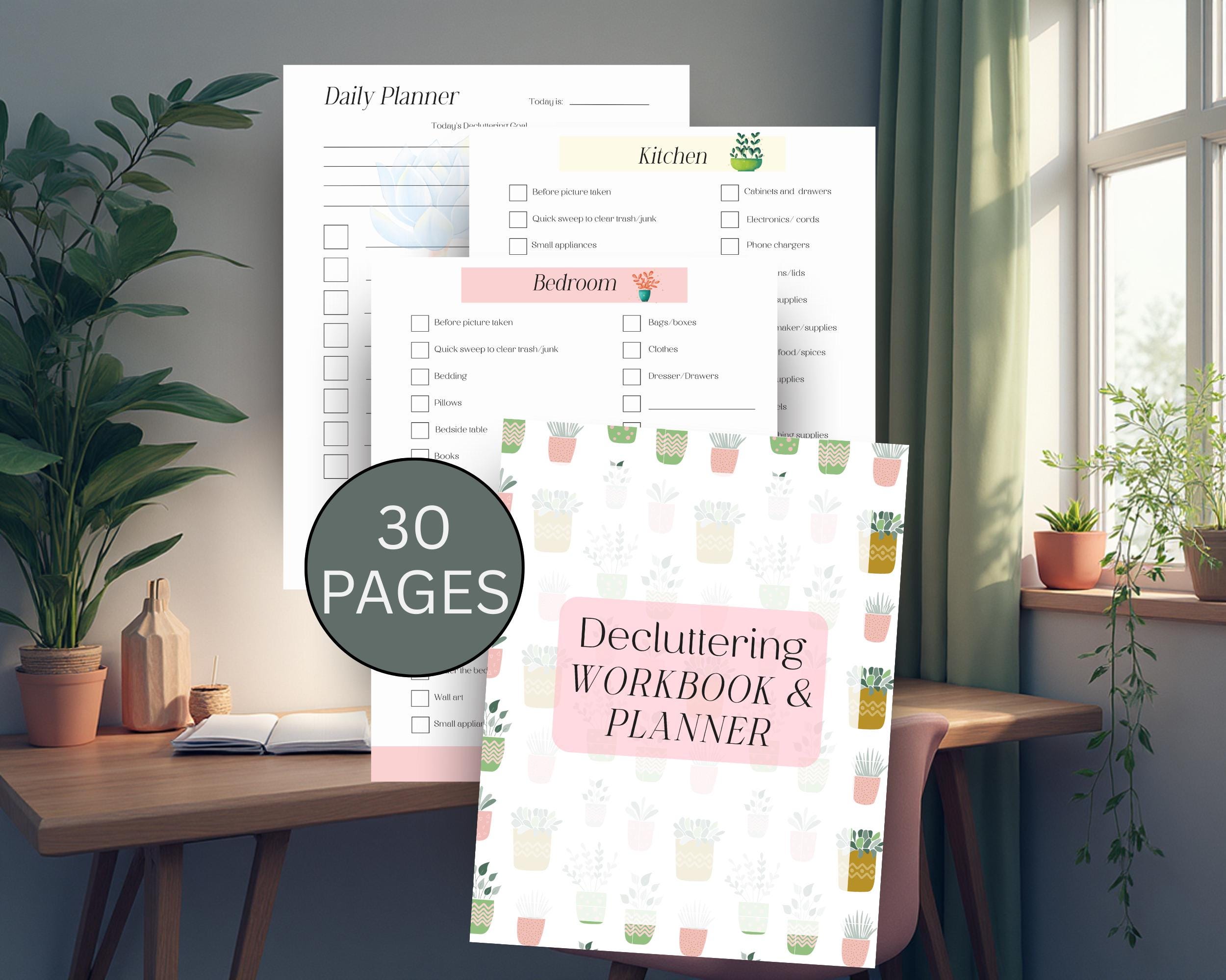 Printable Declutter Planner, Housecleaning Checklist, Cleaning ...