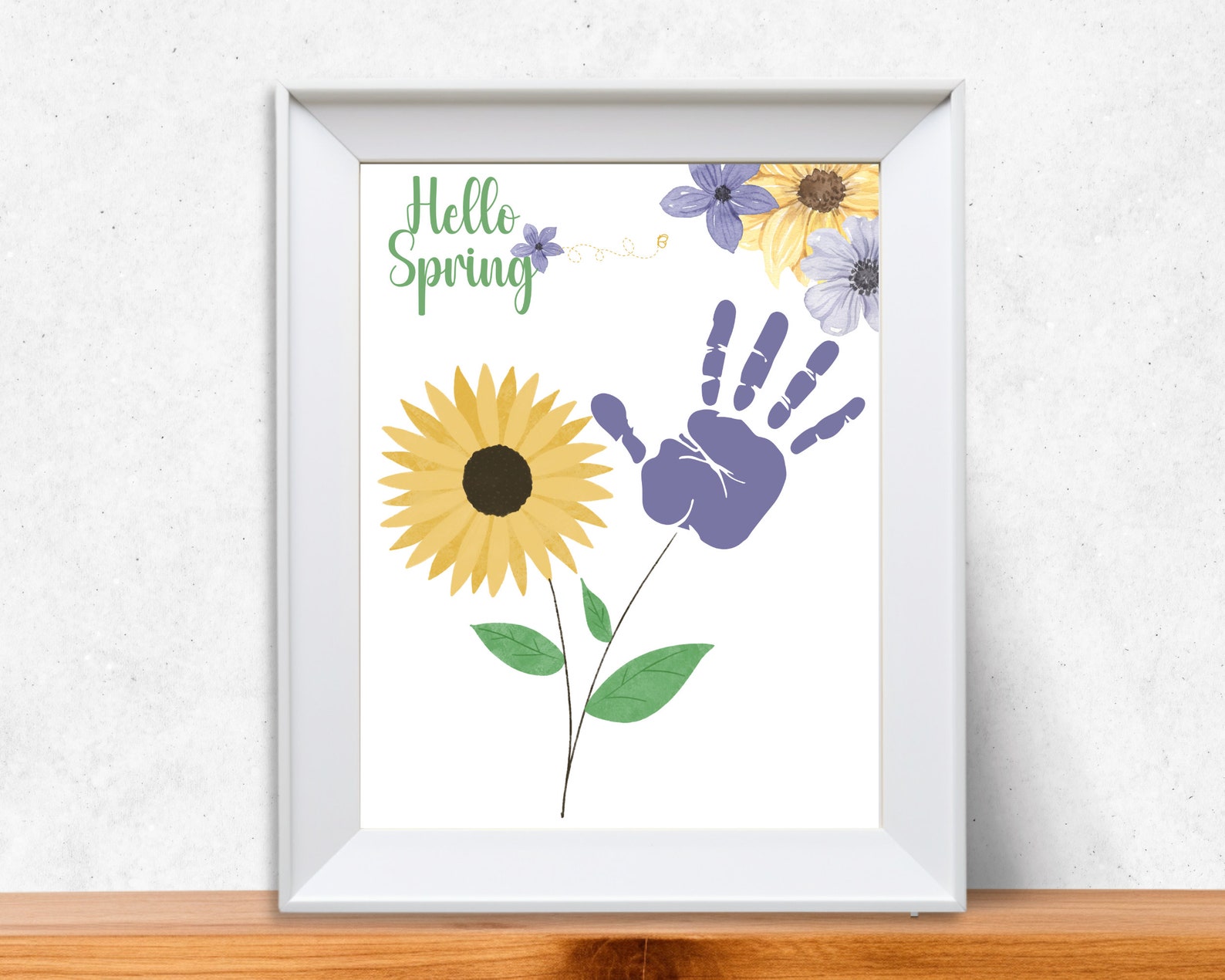 Spring Handprint Art, Flower Handprint Art, Spring Preschool Art ...