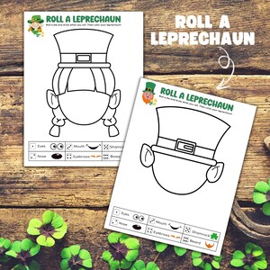 Roll A Leprechaun Dice Game, Leprechaun Dice Game, St. Patrick's Day ...