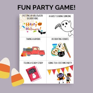 Halloween Charades, Printable Halloween Charades for Kids, Halloween ...