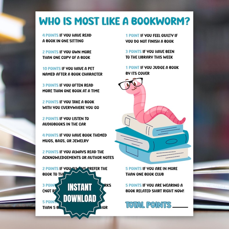 Book Club Games - Etsy