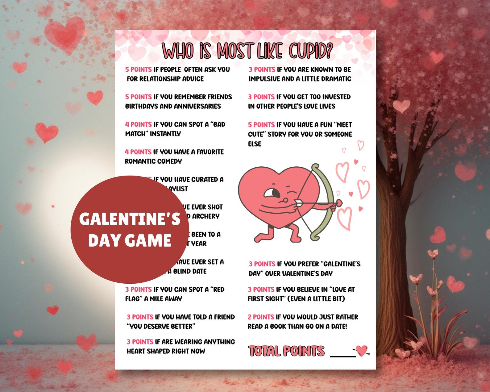 Galentine's Day Game, Who is Most Like Cupid, Valentines Day Game for ...