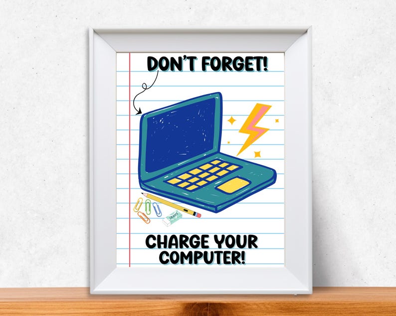 Bulletin Board Signs, Charge Your Chromebook Poster, Classroom Bulletin ...