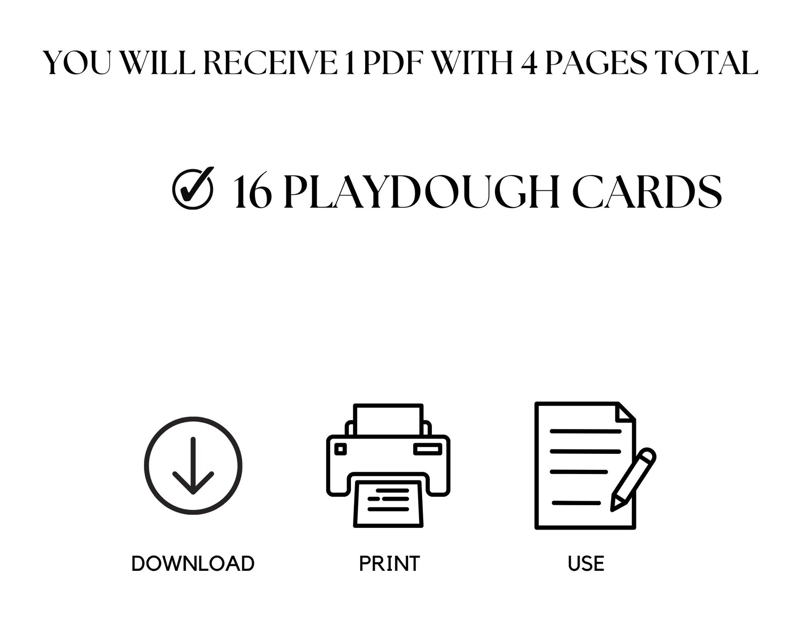 Printable Playdough Cards, Table Top Games, Playdough Activity ...