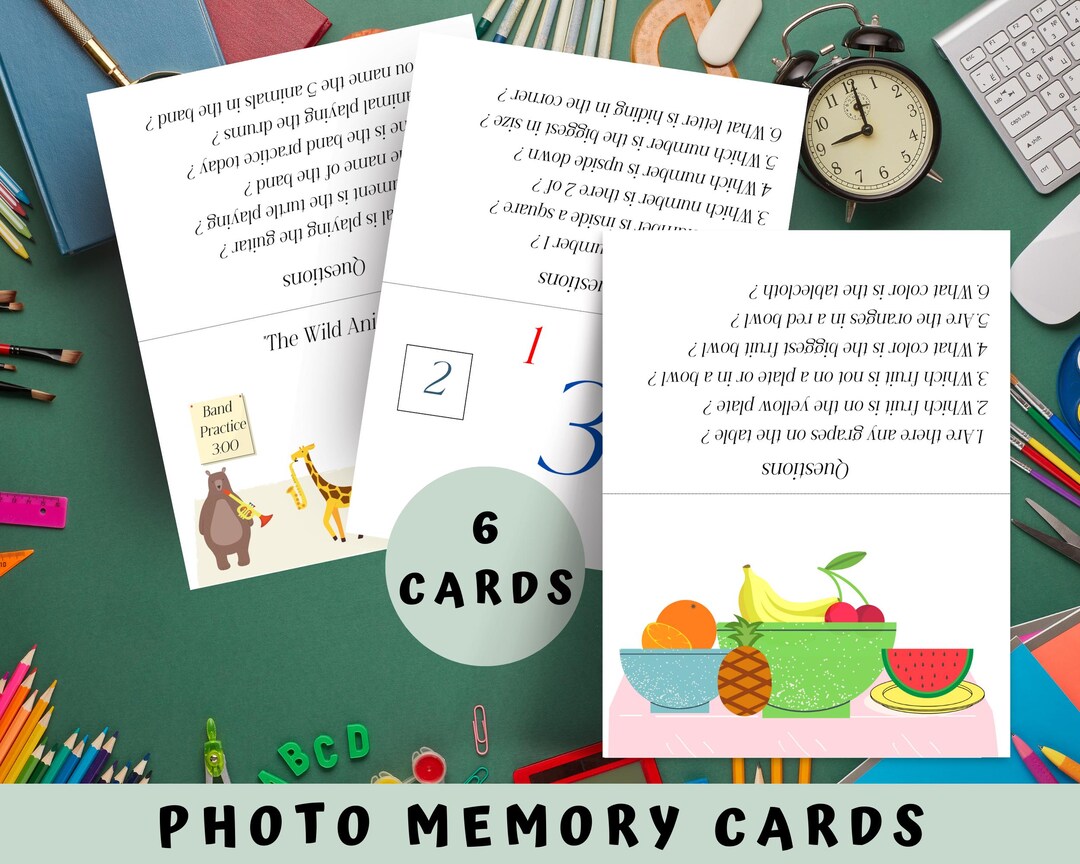 Photo Memory Game, Brain Game for Kids, Memory Cards, Seek and Find ...