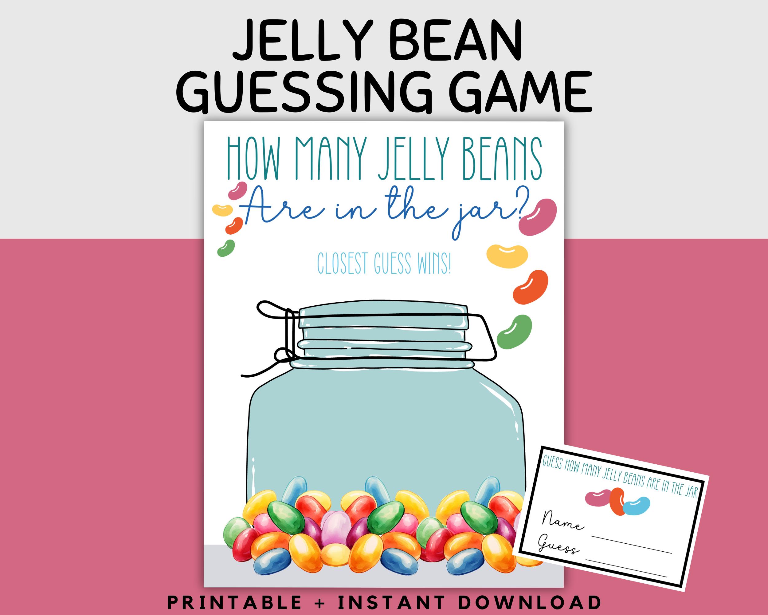 Guess How Many Jelly Beans, Guess How Many Jelly Beans Sign, Easter ...