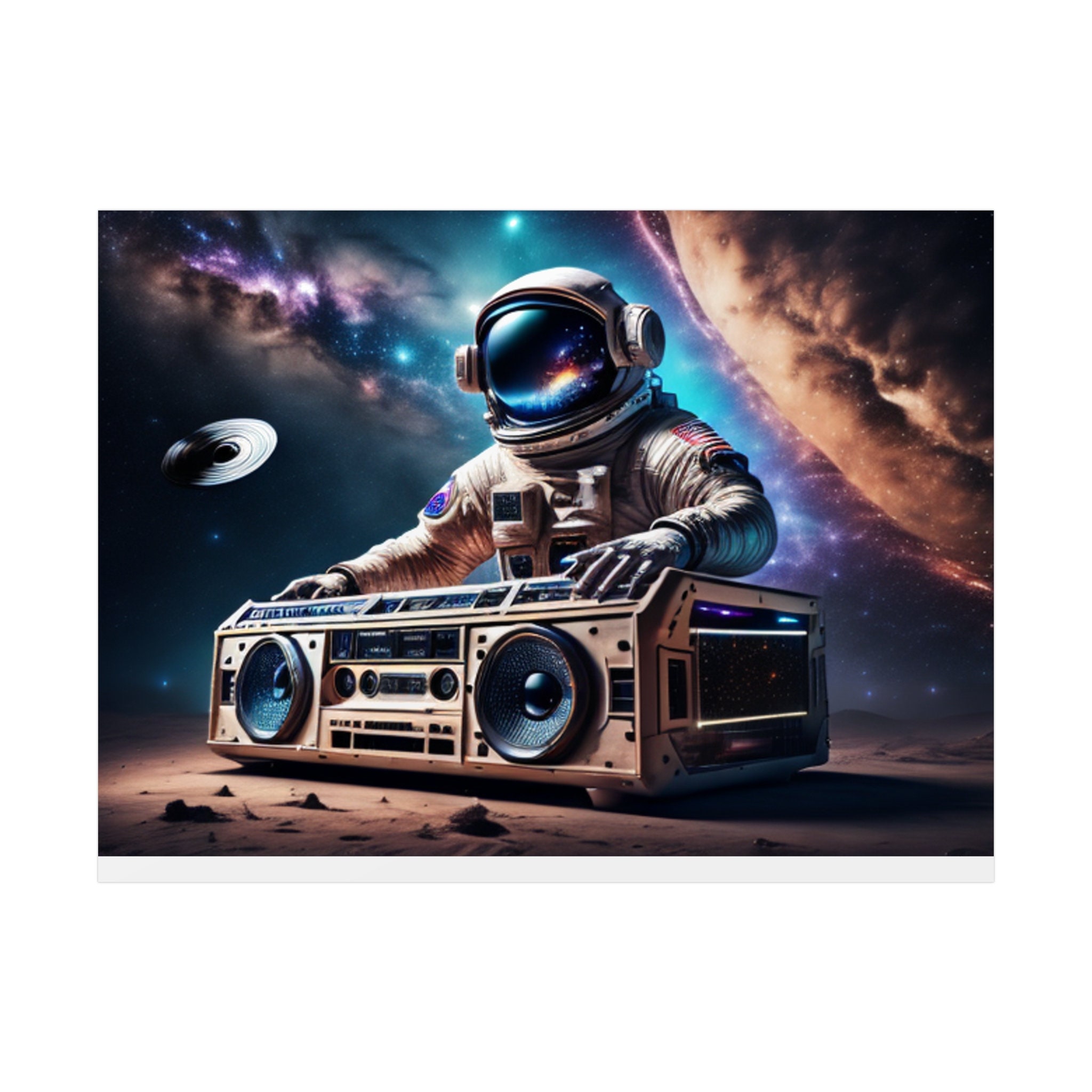 Astronaut DJ Poster Stunning Fine Art Print on 310gsm Paper - Etsy