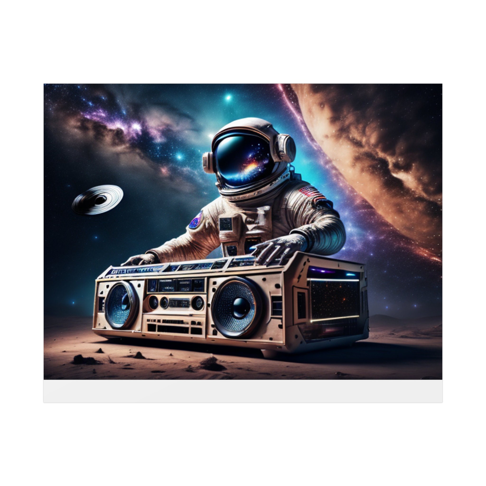 Astronaut DJ Poster - Stunning Fine Art Print on 310gsm Paper - Etsy