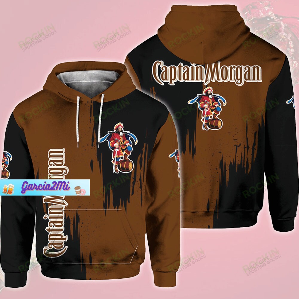 Captain Morgan Hoodie, Captain Morgan Lover Designed & Sold By DaviGarrett