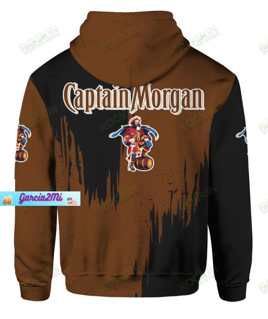Captain Morgan Hoodie, Captain Morgan Lover sold by DaviGarrett | SKU ...