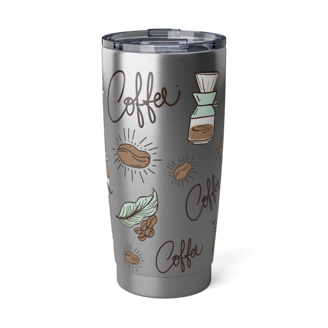 Fun Coffee 20oz Tumbler Featuring Coffee Beans, Espresso Machine | Gift ...