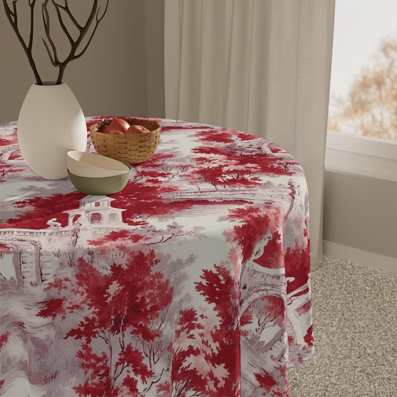 Red French Toile - Etsy