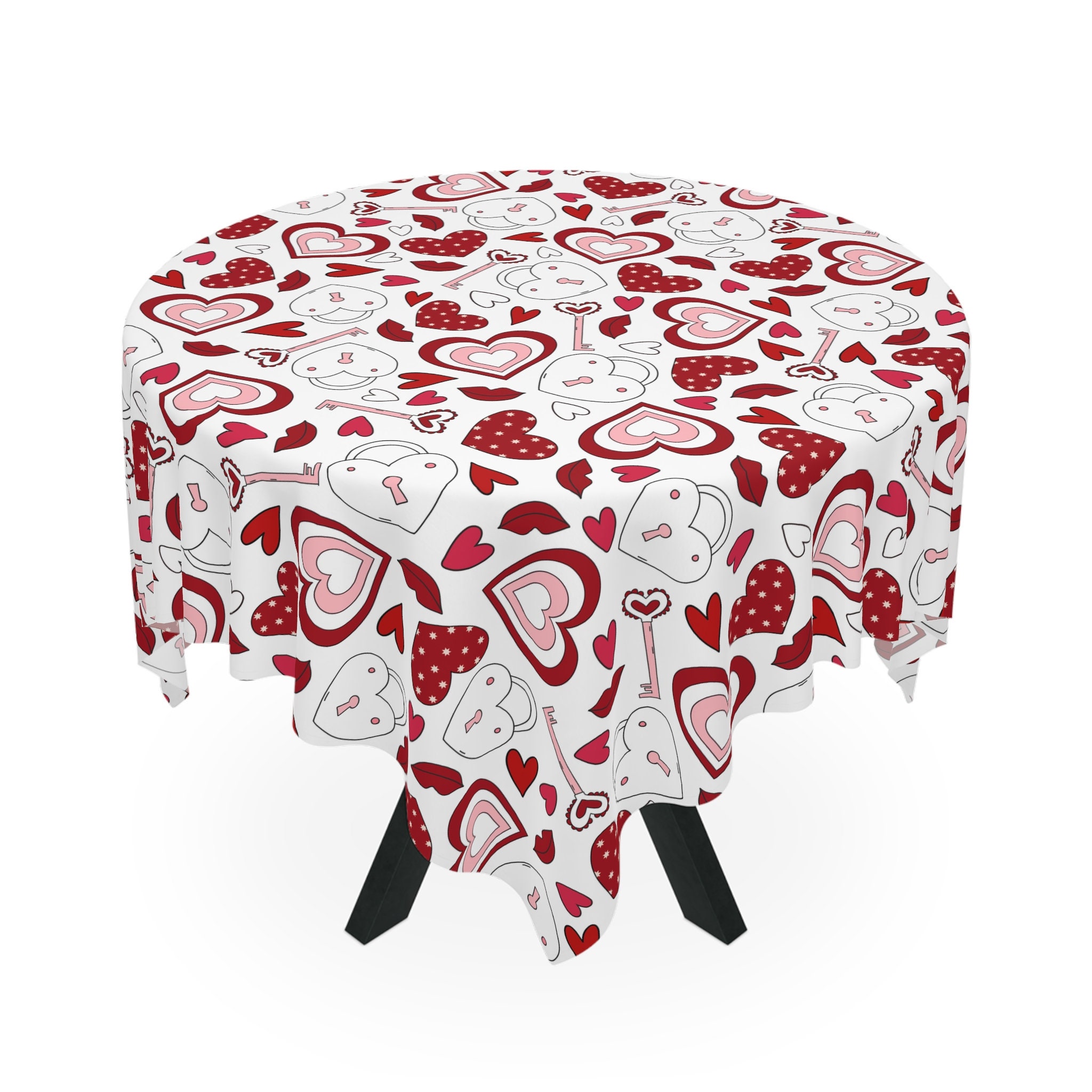 Valentine's Day Tablecloth Valentine Dinner Table Linens Modern ...