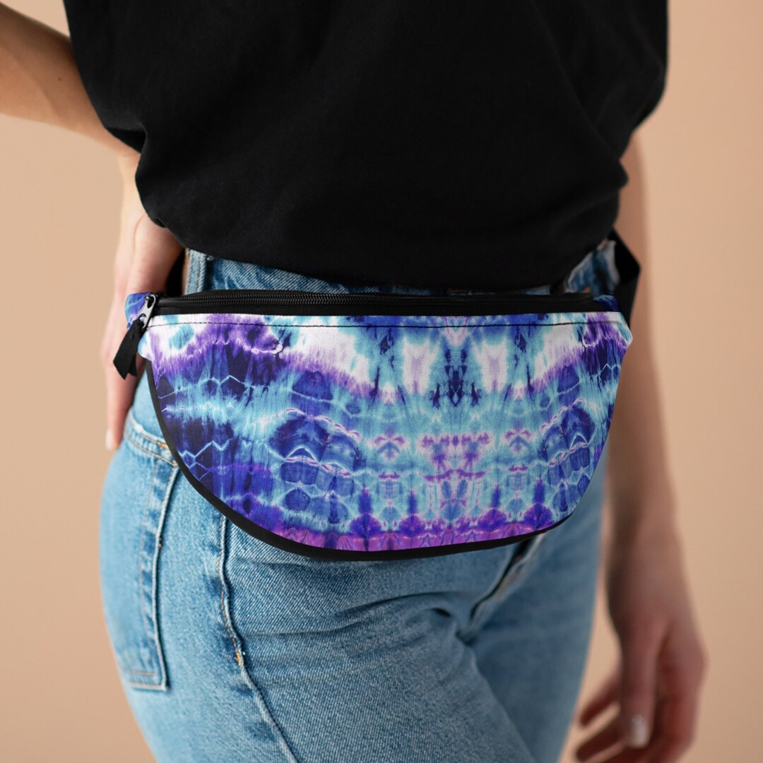 Fanny Pack Featuring Shibori Tie Dye | Gorgeous Purples and Blues Tie ...