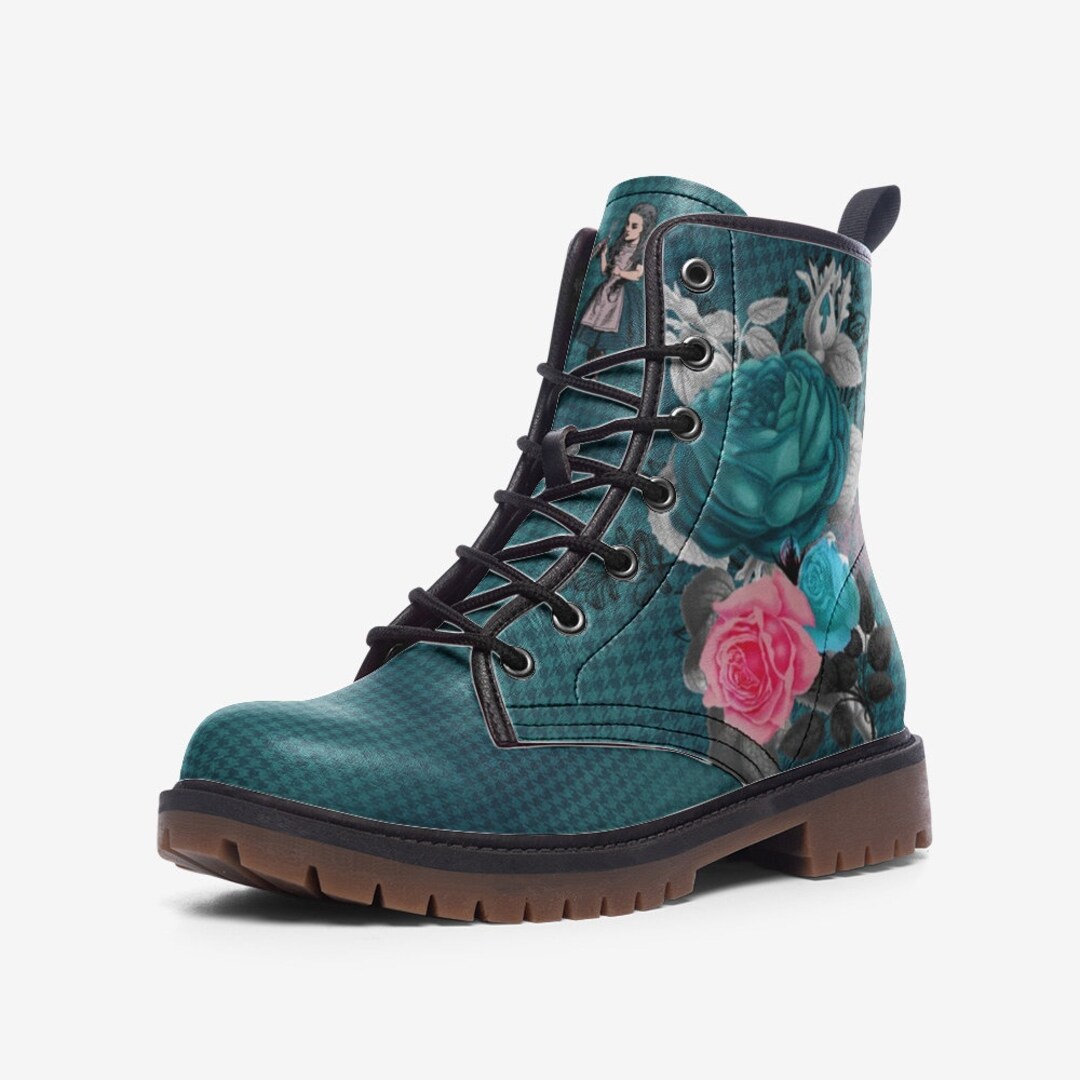 Alice in Wonderland Boots | Unisex Casual Vegan Leather Lightweight ...