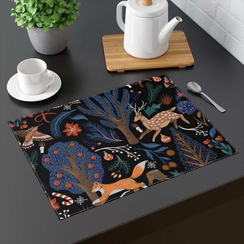 Rustic Wildlife Placemats - Etsy