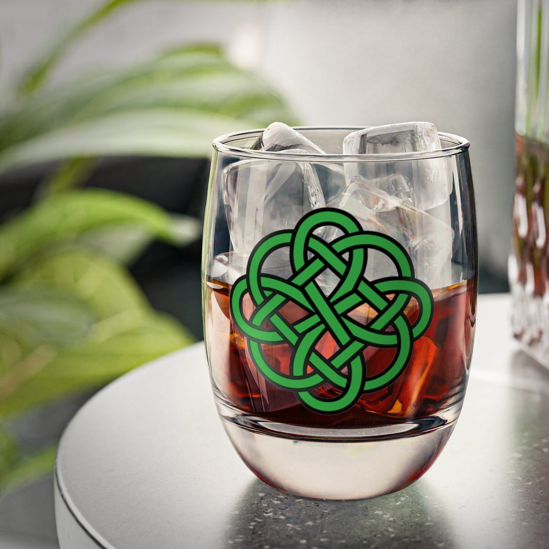Irish Whiskey Glass | Celtic Knot Bar Glass | Personalized Optional ...